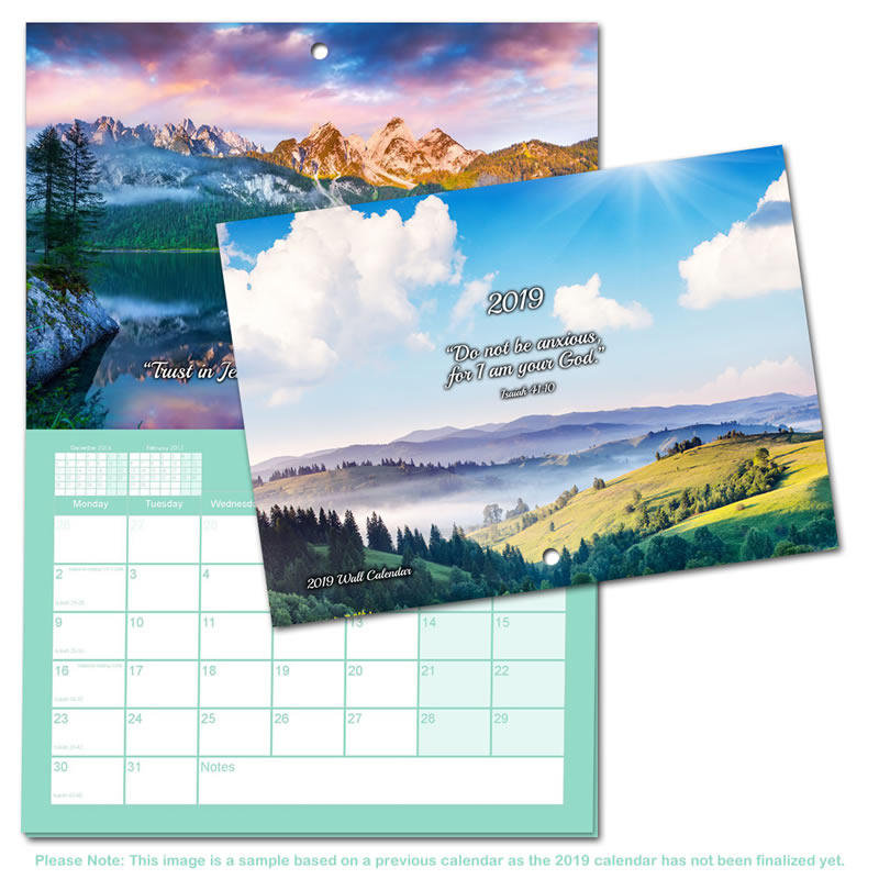 2019 Theocratic Wall Calendar - Jehovah's Witness Theocratic Ministry ...
